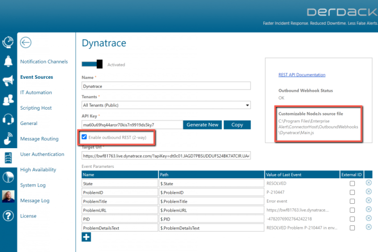 Derdack | Introducing 2-way REST inside of Enterprise Alert 9